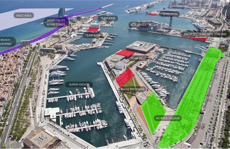 Coppa America: ecco come saranno le basi e il villaggio a terra