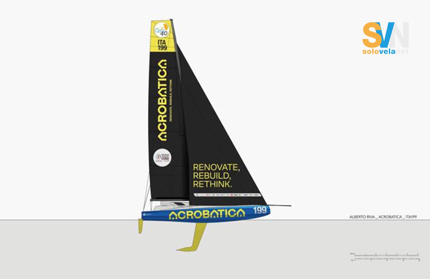 Acrobatica, il nuovo Class 40 di Albero Riva