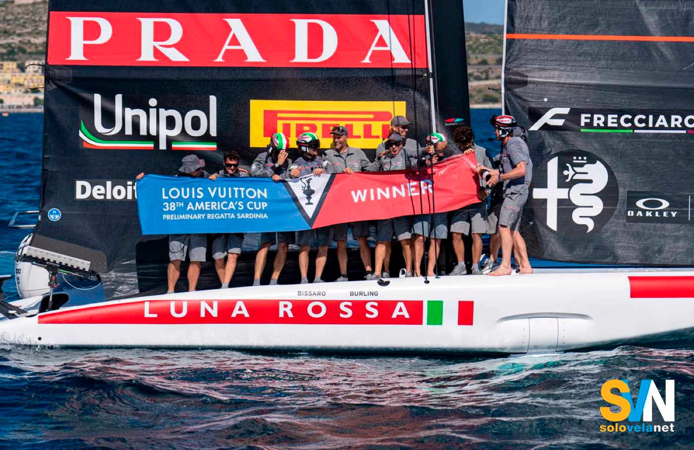 Luna Rossa vince a Cagliari la prima regata verso la Coppa America
