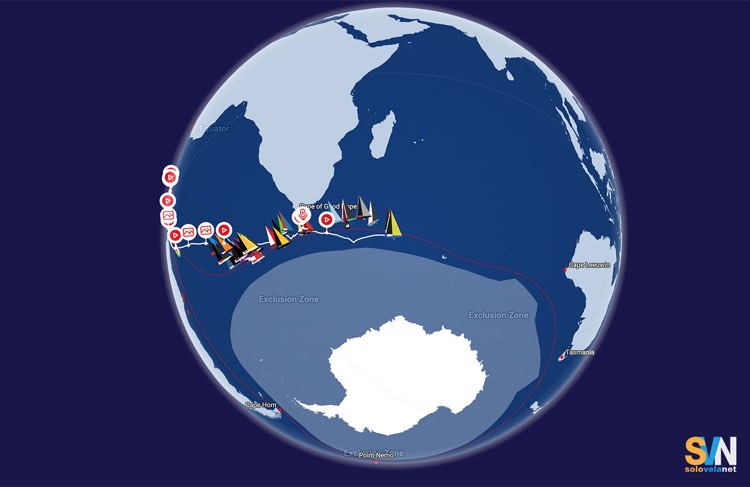 Vendée Globe, Davin in testa verso le Kerguelen, Pedote lotta per la top 20